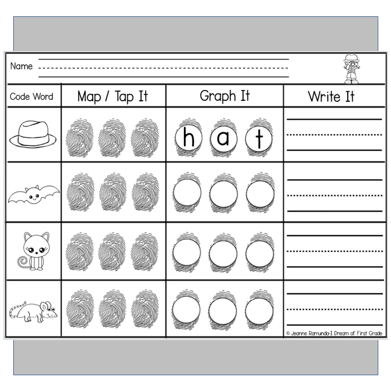 Word Mapping Activities-Short A - I Dream of First Grade