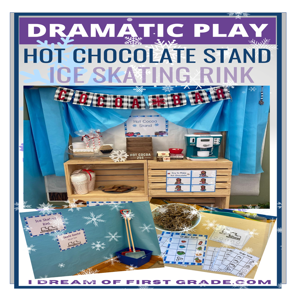 Hot Cocoa and Ice Skating Rink Dramatic Play