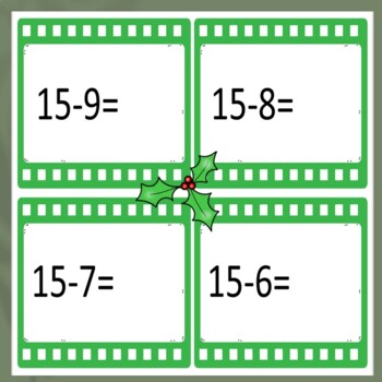 December Addition and Subtraction Task Cards - I Dream of First Grade