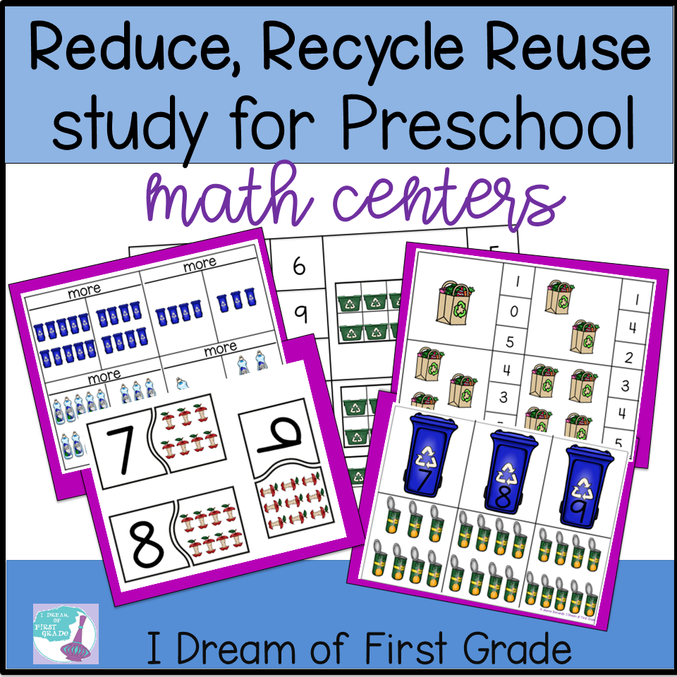Reduce, Recycle, Reuse Study for Preschool and Kindergarten Bundle - I ...