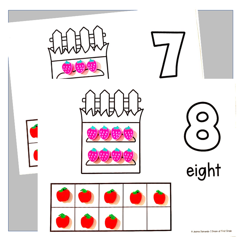 Gardening Study for Preschool Math Centers