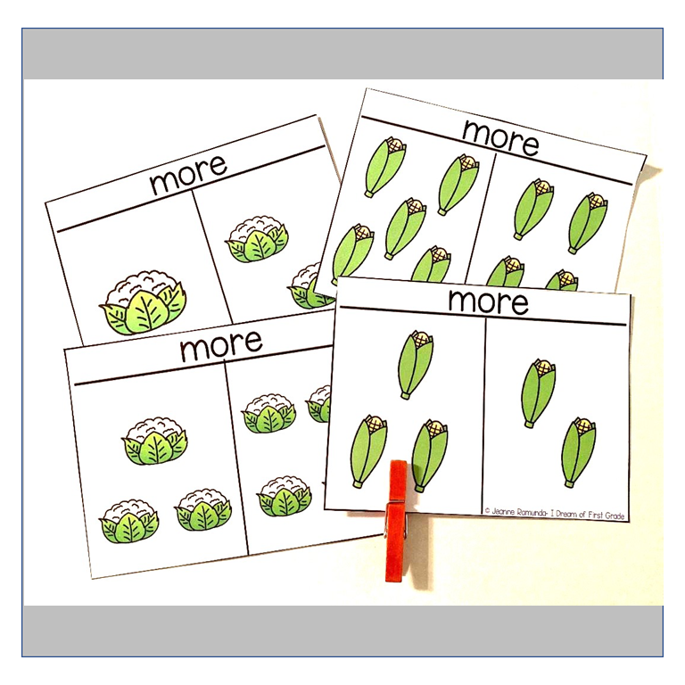 Gardening Study for Preschool Math Centers