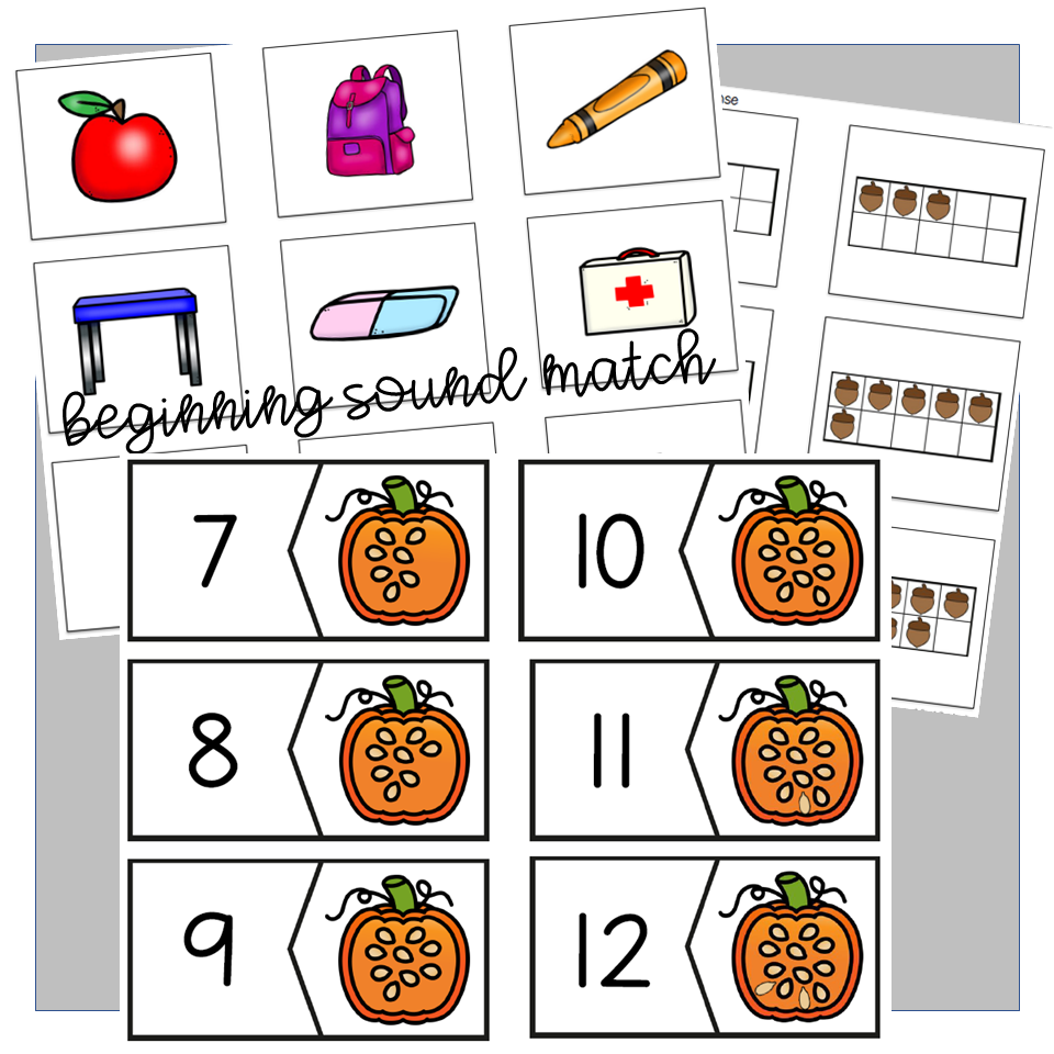 Fall Centers Activities and Printables for Preschool Pre-K